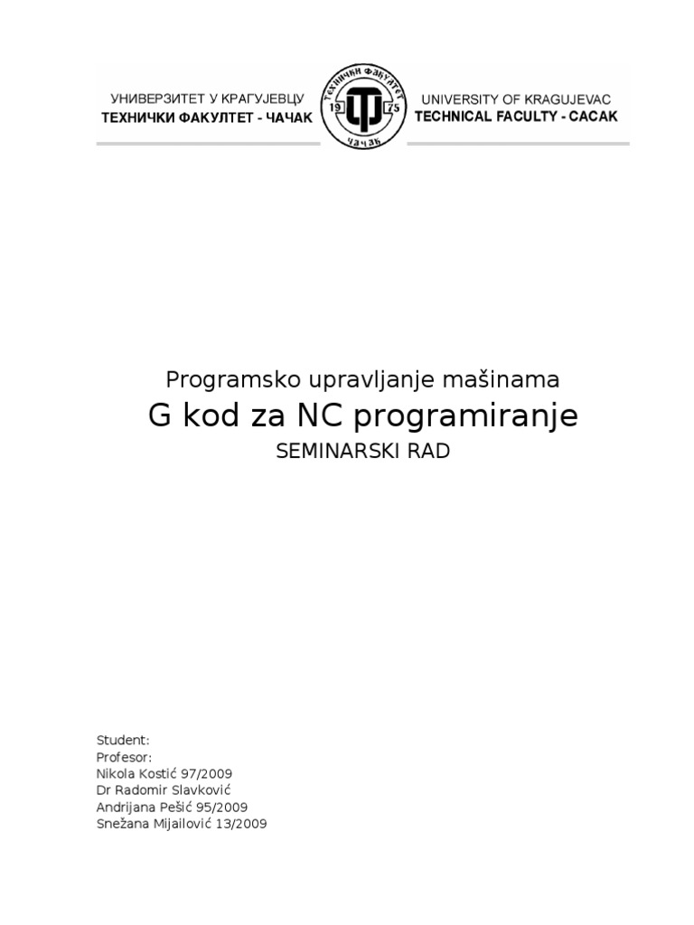 G Code | PDF