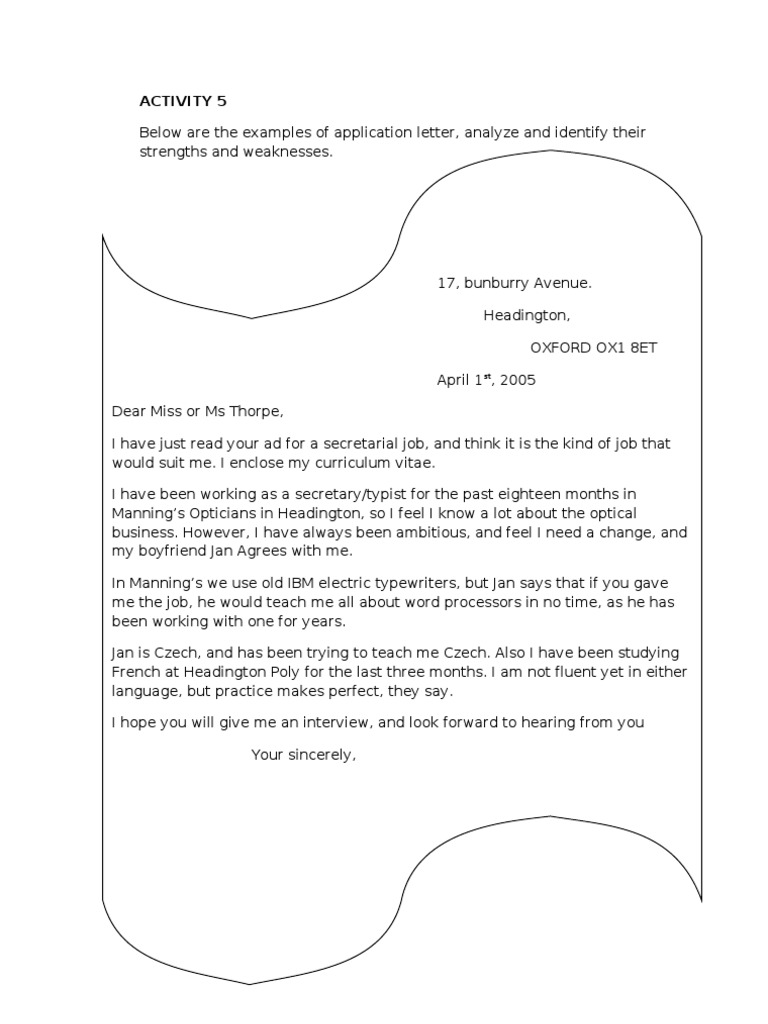 Contoh Application Letter | PDF | Career & Growth