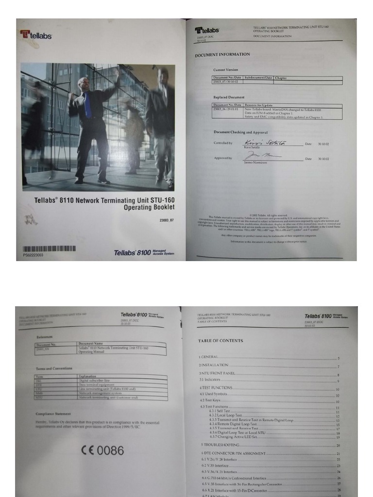 Tellabs 8110 - STU 160 Mannual | PDF