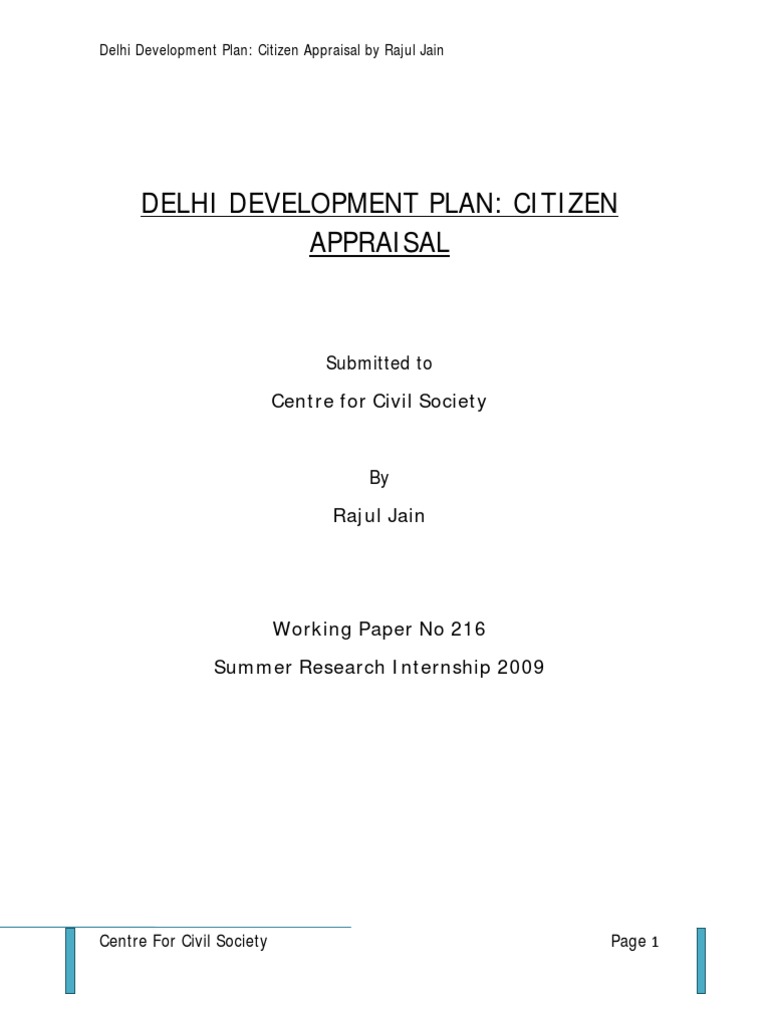 Delhi Development Plan 216 | PDF | Governance | Sustainability