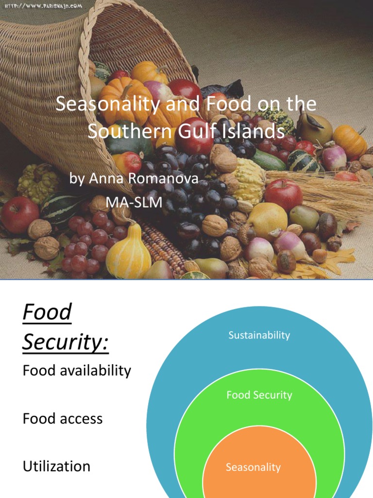 Food Security and Seasonality in Gulf Islands | PDF