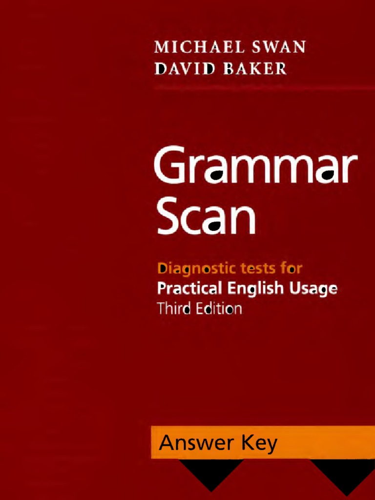 Grammar Scan Answer Key | PDF