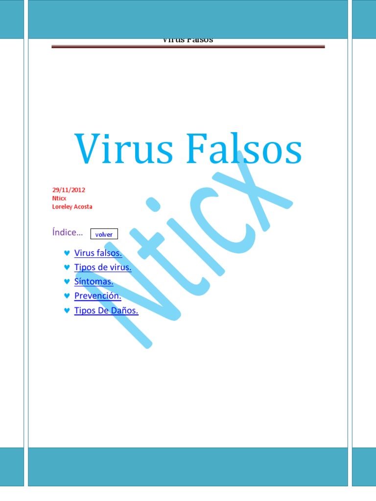 Virus Falsos: Prevención y Tipos | PDF | Virus de computadora | Correo ...