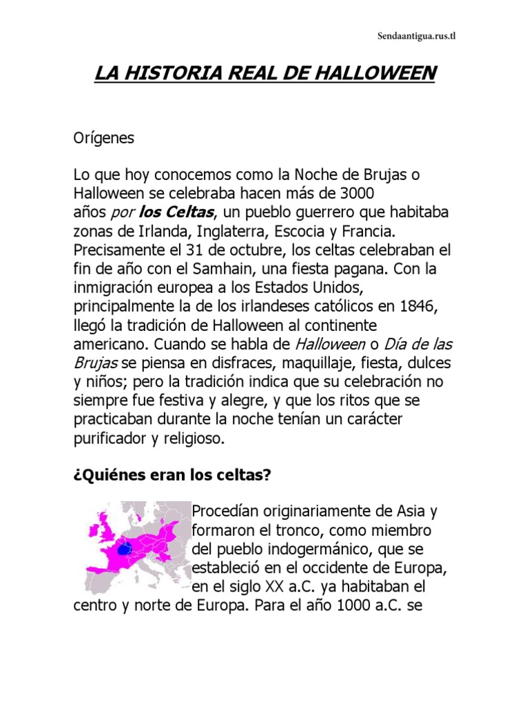 La Historia Real de Halloween | PDF | Víspera de Todos los Santos ...