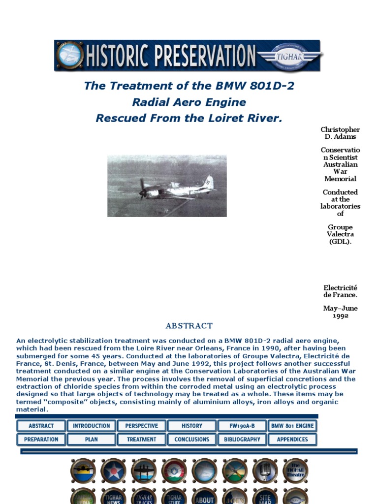 The Treatment of The BMW 801D | PDF | Corrosion | Aluminium