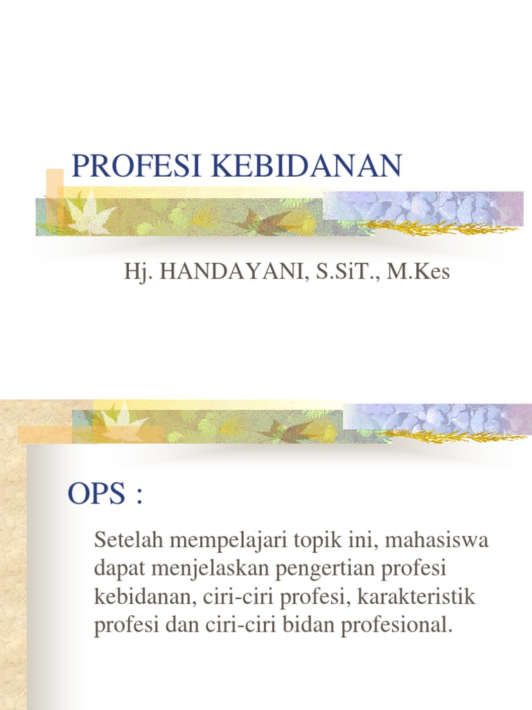 Profesi Kebidanan | PDF