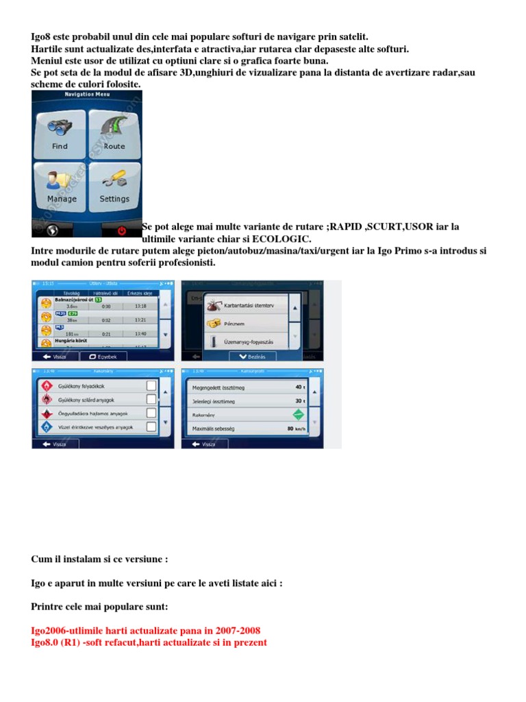 Totul Despre Igo8 | PDF