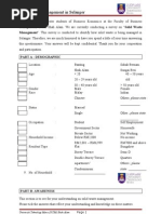 Sample Questionnaire For Thesis About Solid Waste Management | PDF ...