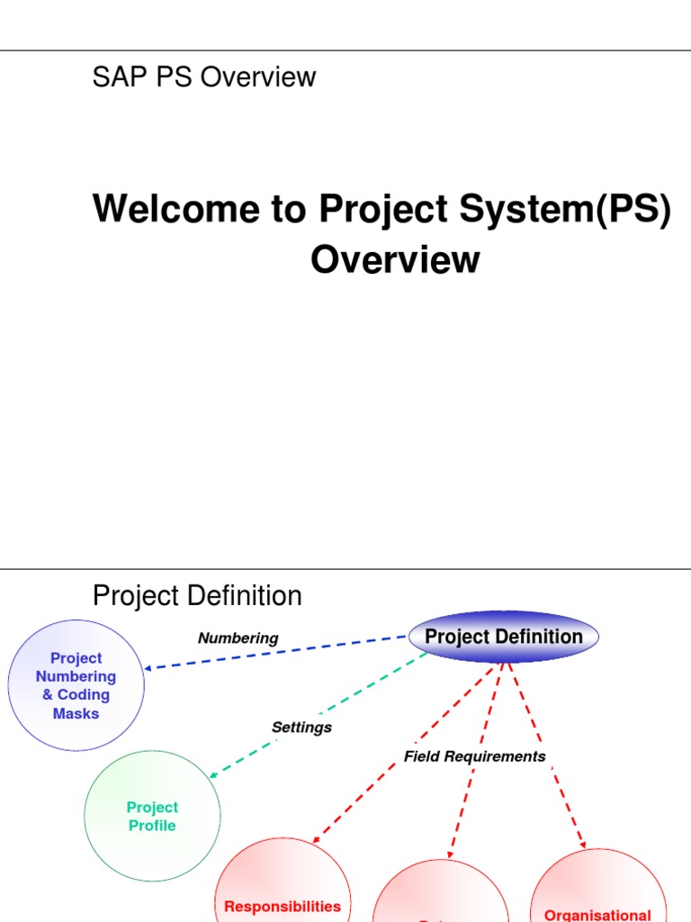Presentation Ps Overview Of Sap Ps 1module Pdf Computing Business