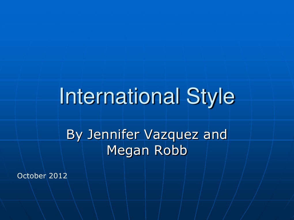 Overview of International Style Architecture | PDF | Lifestyle