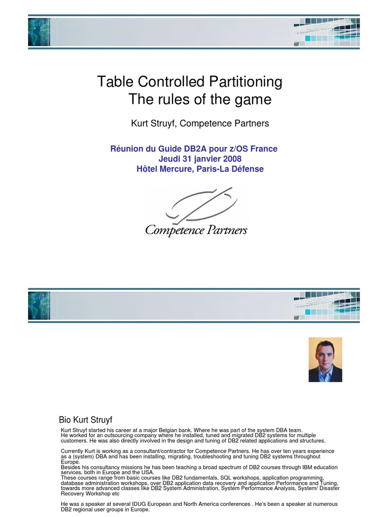 Guide DB2A Table Controlled Partitioning | PDF | Ibm Db2 | Database Index