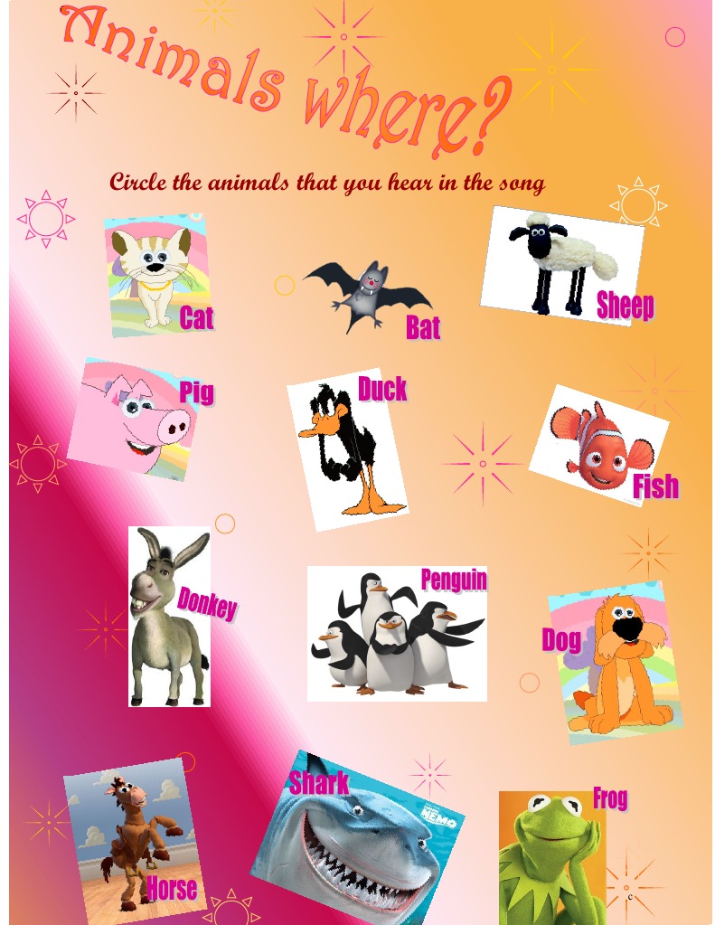 Animal Sound Recognition Activity | PDF