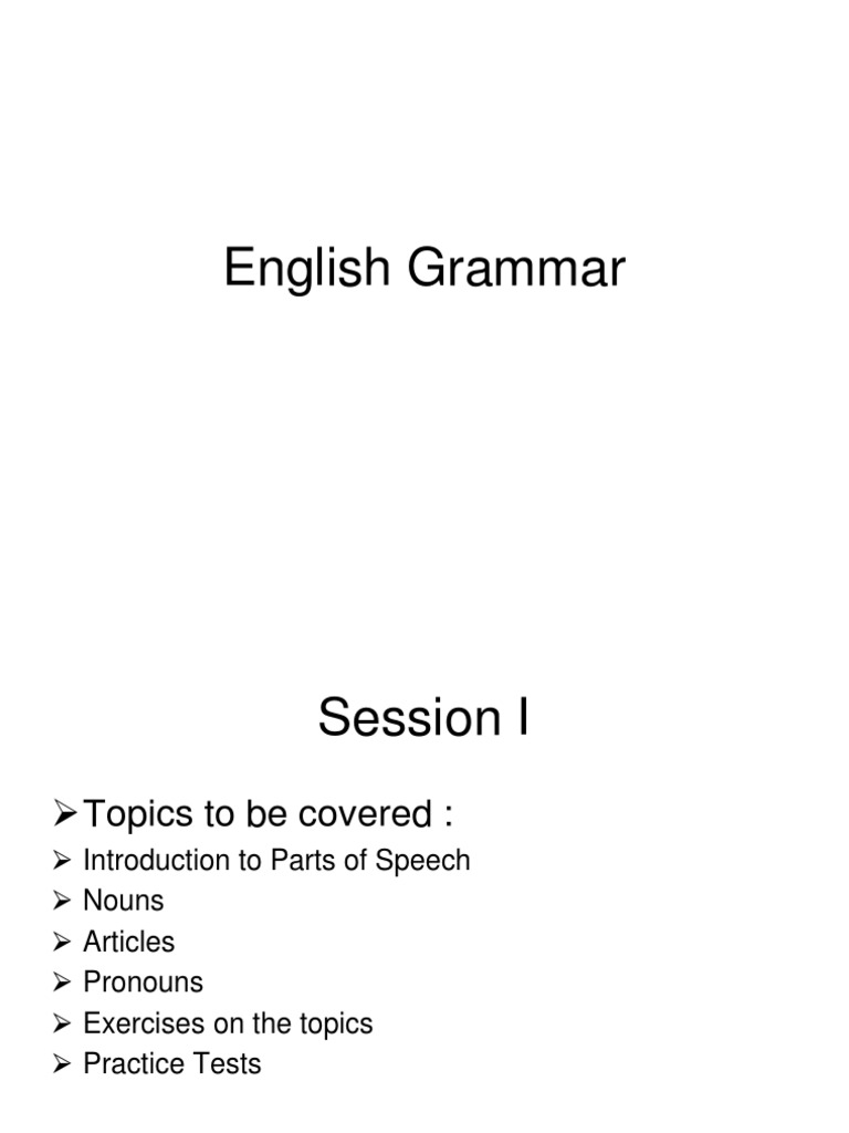 English Grammar CAT Edited | PDF | Part Of Speech | English Grammar