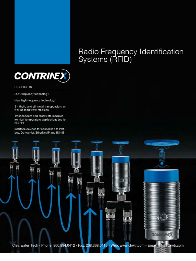Contrinex Rfid | PDF | Radio Frequency Identification | Electrical ...
