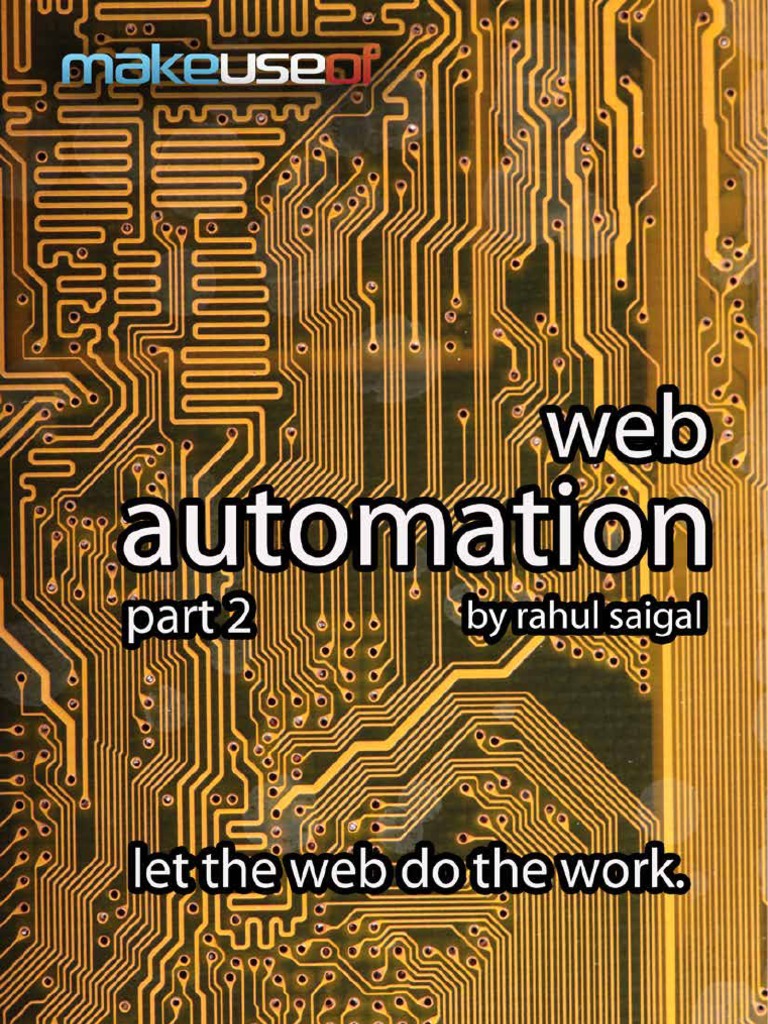 Web Automation Guide for Users | PDF | Computers