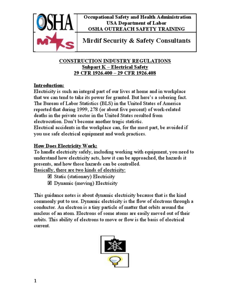 3 Electrical Safety | PDF | Occupational Safety And Health ...