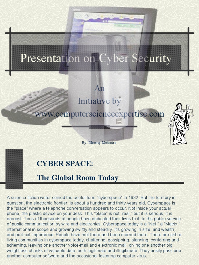 Cyber Security Presentation Overview | PDF