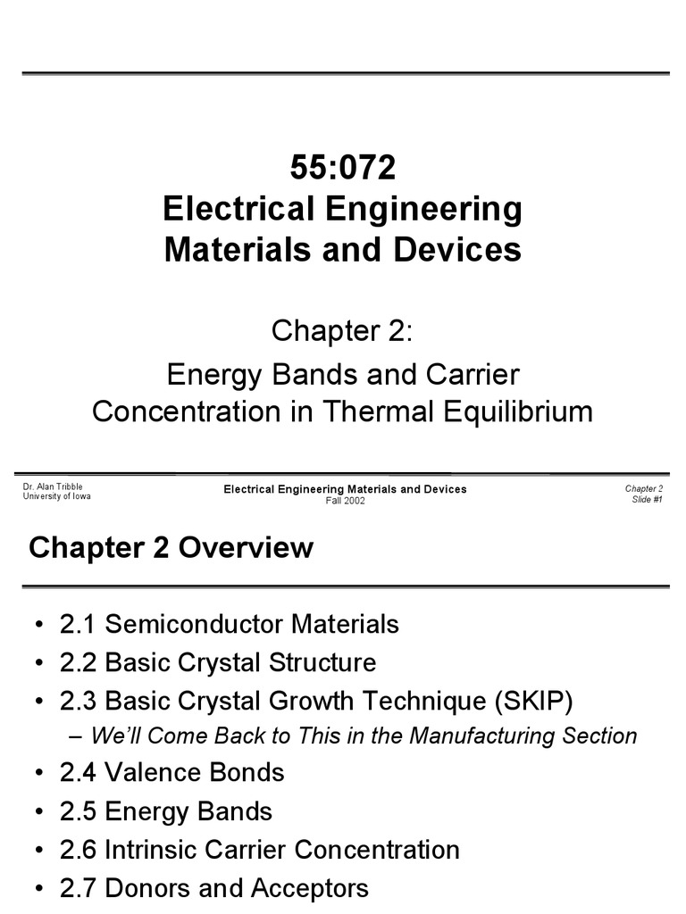 Chapter 02 | PDF | Semiconductors | Doping (Semiconductor)