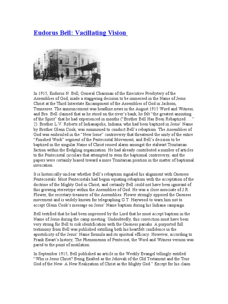 Eudorus Bell: Vacillating Vision | Descargar gratis PDF | Cristo ...