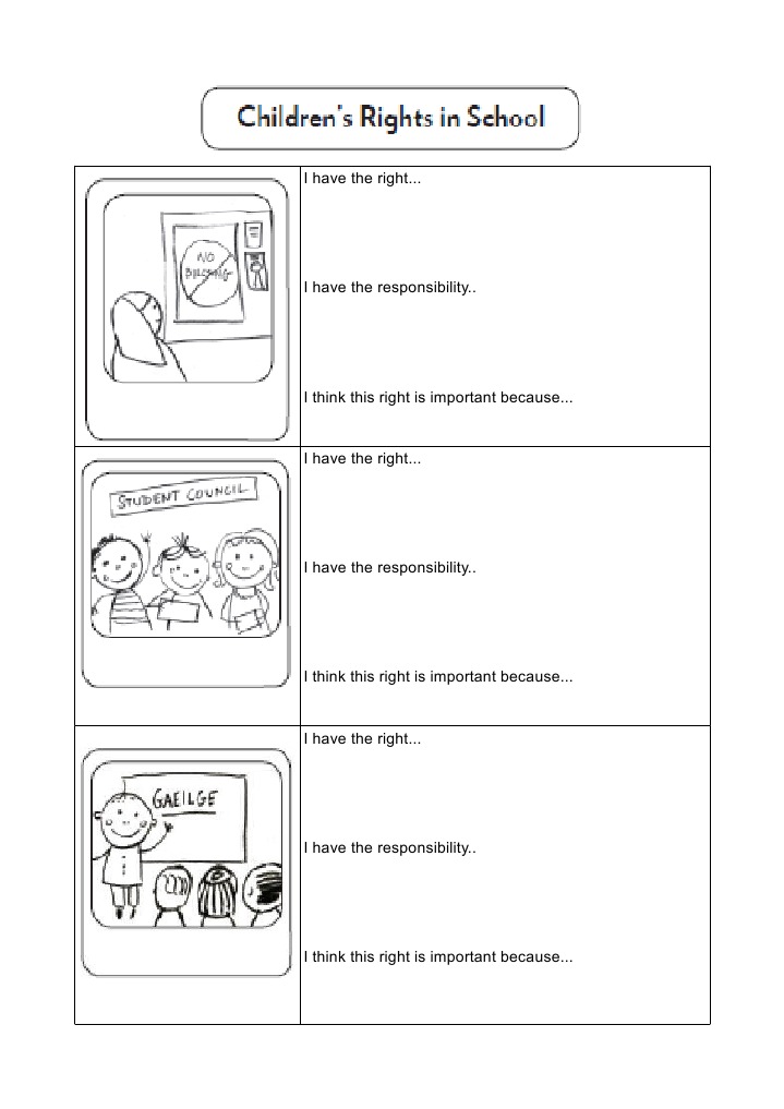Worksheet: Children's Rights & Responsibilities | PDF