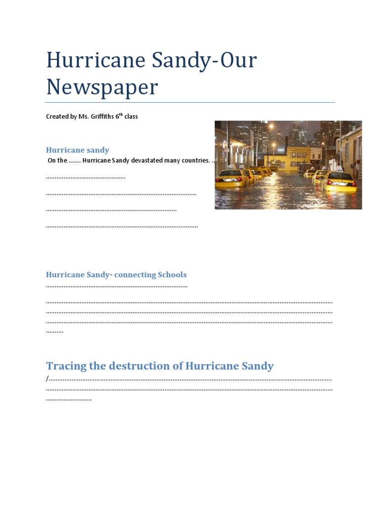 Hurricane Sandy Impact Overview | PDF | Science & Mathematics