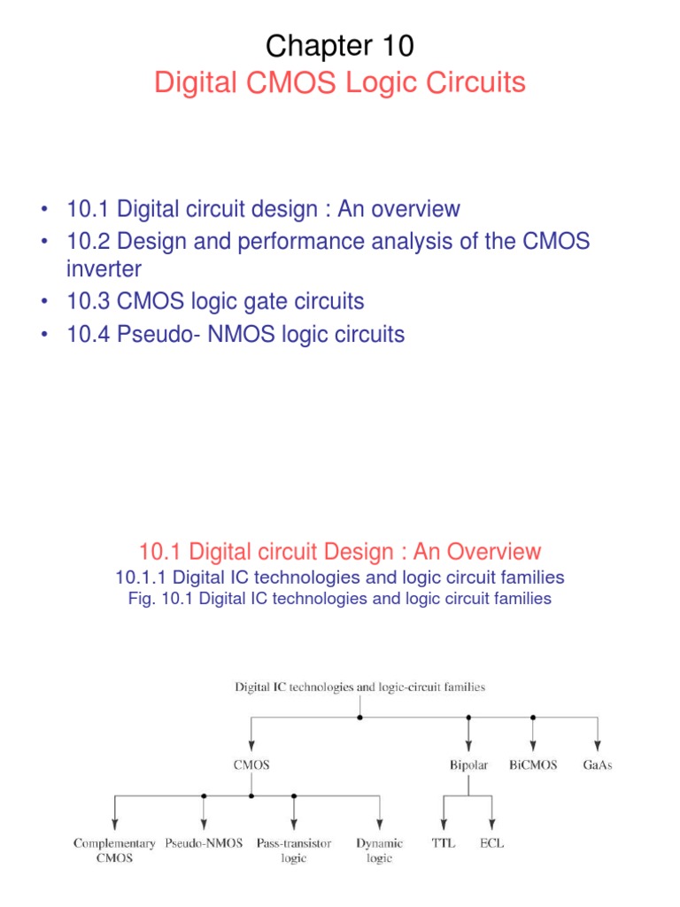Digital CMOS Logic Circuits | PDF | Cmos | Mosfet