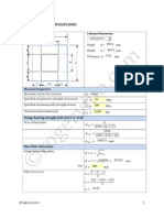 Design of Base Plate by Eurocode | PDF | Strength Of Materials | Column