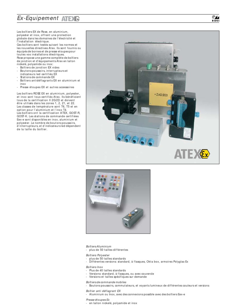 boitiers-atex | Interrupteur | Résistance (électricité)
