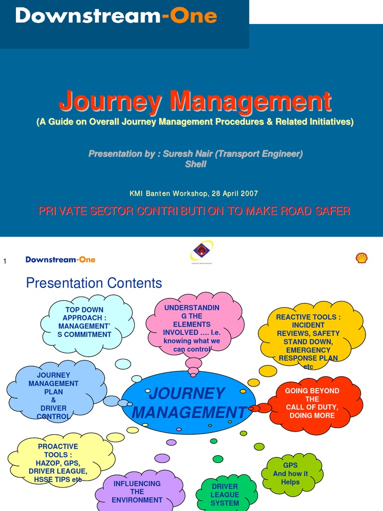 10 Suresh Nair - Journey Management | PDF | Road Traffic Safety | Driving