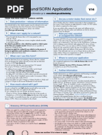V890 SORN Declaration Form Guide | PDF | Vehicles | Government