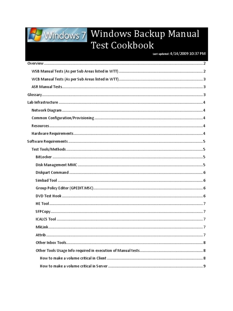 Win 7 COOKBOOK | Download Free PDF | Computer File | Backup