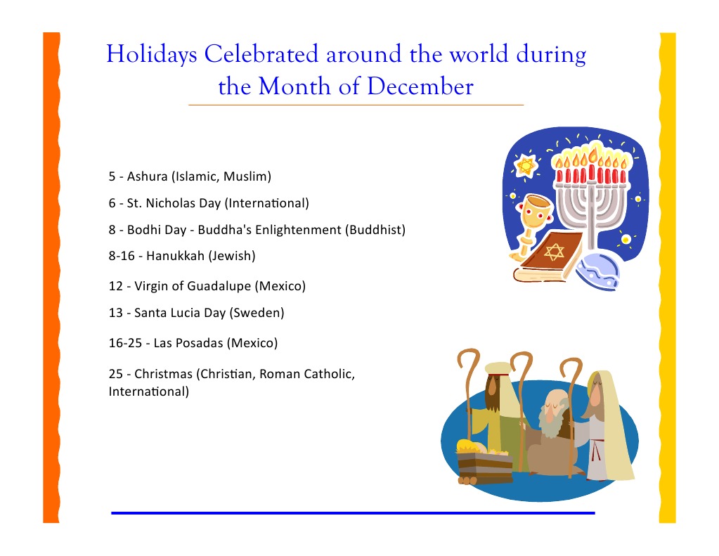December Global Holidays Overview | PDF