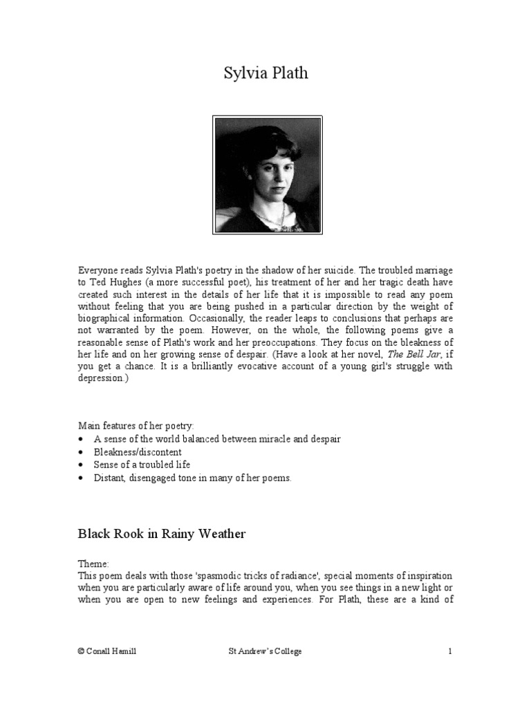 Sylvia Plath | PDF | Sylvia Plath | Mirror