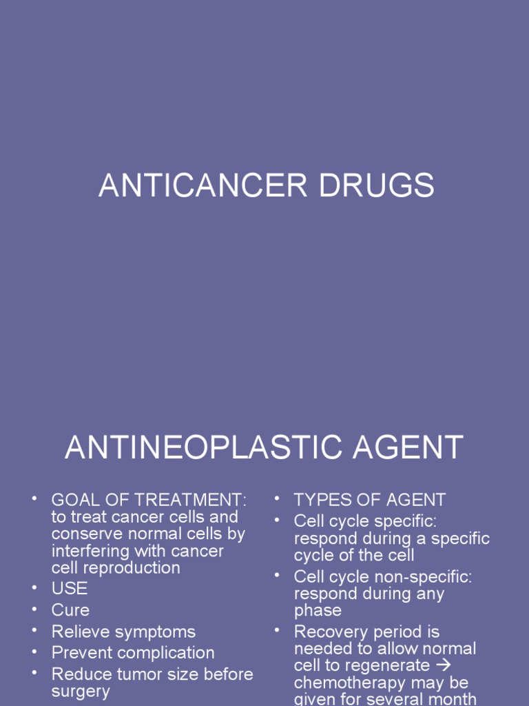 Anticancer Drugs | Chemotherapy | Cancer