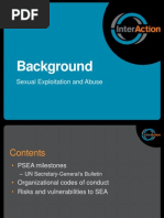Module 1 PSEA Basics InterAction PSEA Training Guide PDF | PDF | Policy | Social Institutions
