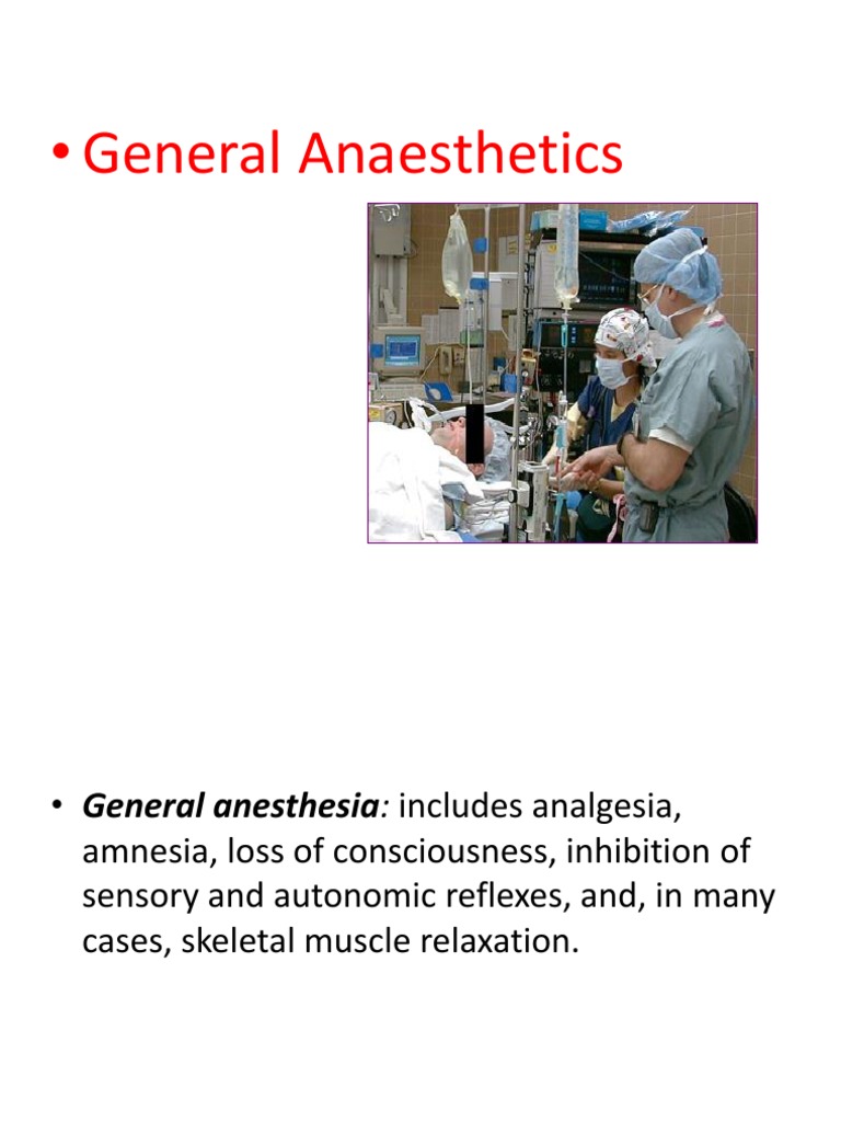 General Anesthetics | PDF | Anesthesia | Drugs