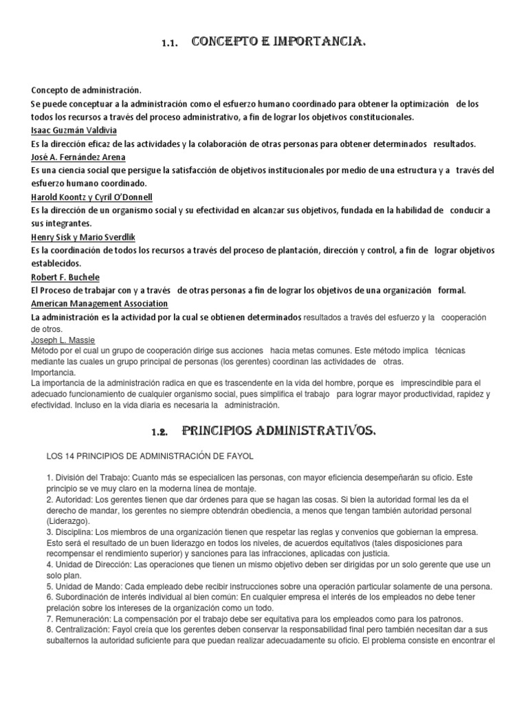 Unidad 1 La Administracion en El Contexto Informatico | PDF ...