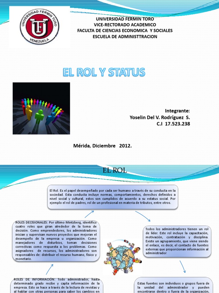 Rol y Status | PDF | Percepción | Conflicto (proceso)