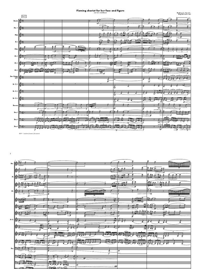 Flaming Chariot For Her Face and Figure | PDF | Orchestras | Music Production