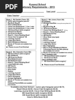 2025 Stationery Lists GR R | PDF