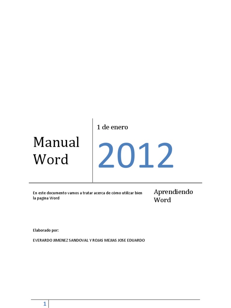 Manual de Word - Nuevo 2 | PDF | Microsoft Word | Imagen