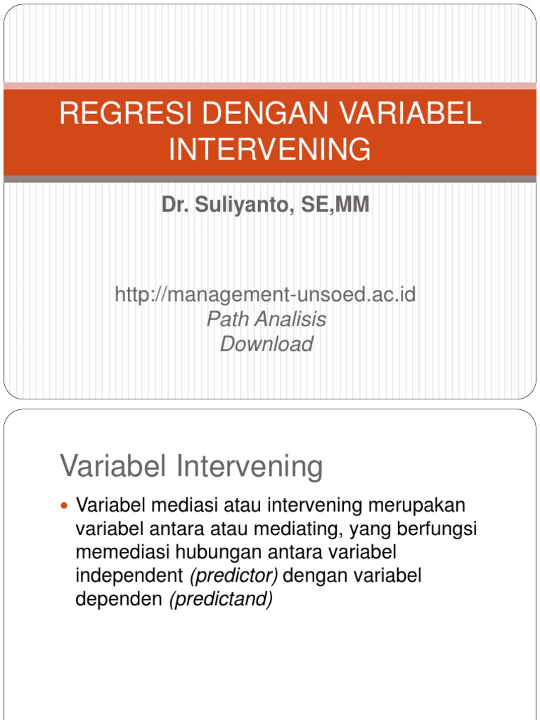 Regresi Variabel Intervening1 | PDF