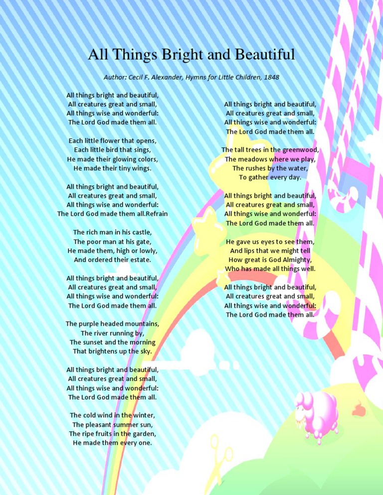 All Things Bright and Beautiful | PDF