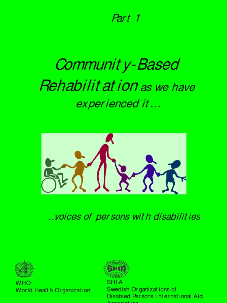 Community Based Rehabilitation Part I | PDF | Quality Of Life | Disability