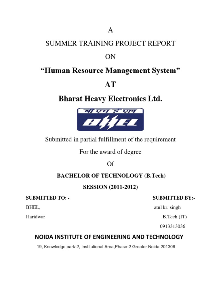 Human Resource Management System | PDF | Databases | Human Resource ...