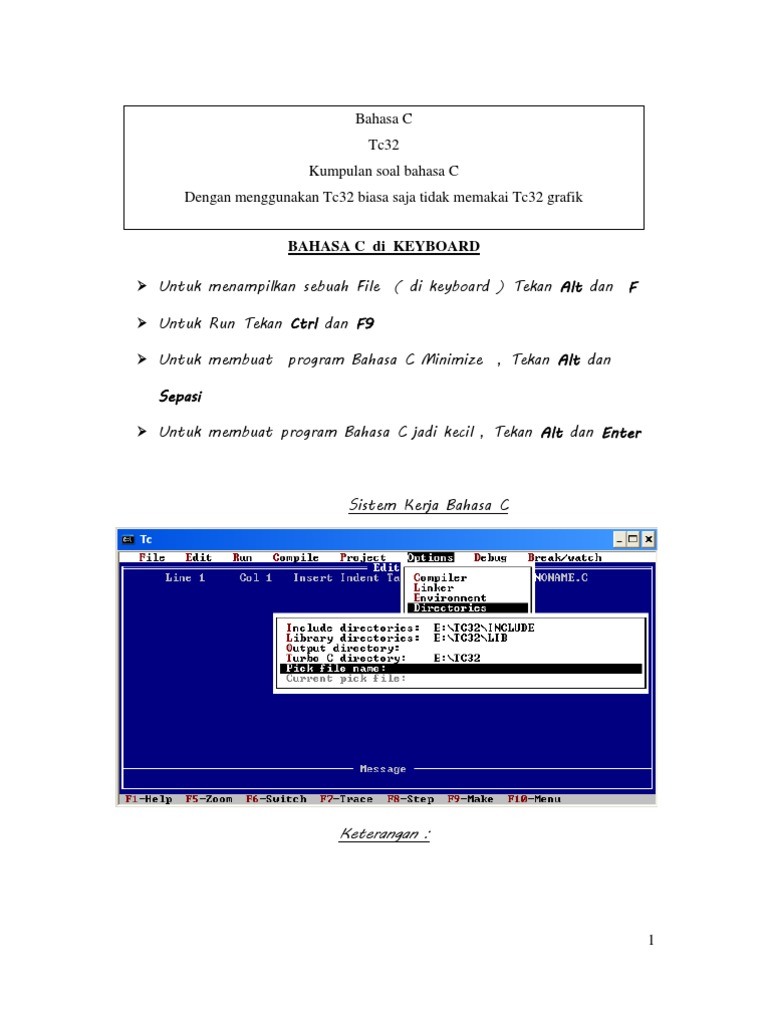 Kumpulan Kode Program Bahasa C Sederhana | PDF