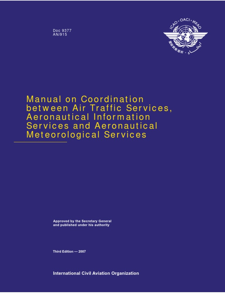 9377 Coordinacion | PDF | Air Traffic Control | Meteorology