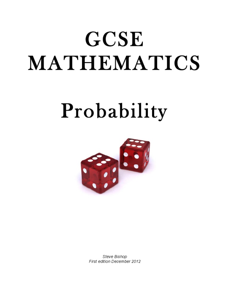 Probability For GCSE | PDF | Playing Cards | Probability