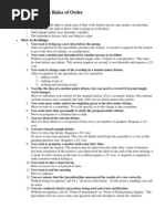 Robert's Rules of Order Motions Chart | Parliamentary Procedure | Group ...