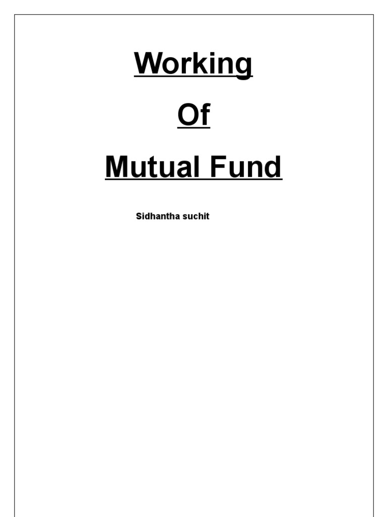 Project Mutual Fund in India | PDF | Mutual Funds | Investing